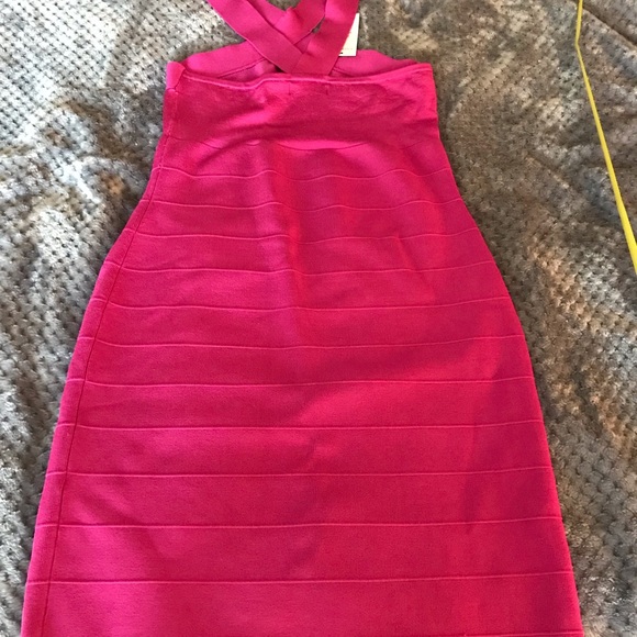 Express | Dresses | Nwt Express Sexy Hot Pink Dress Sz M | Poshmark